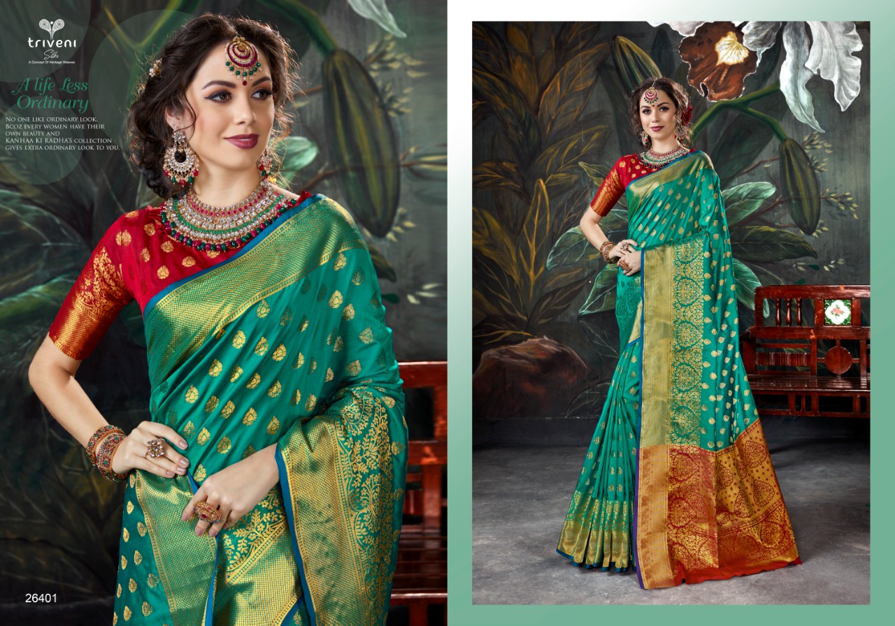Triveni Saree Zhingaat 26401 26408 Series